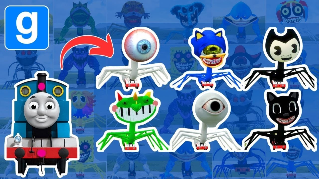 New Water Eye Tower ,Shin Sonic ,Sprunki ,Bendy ,Cartoon Cat Train # ...