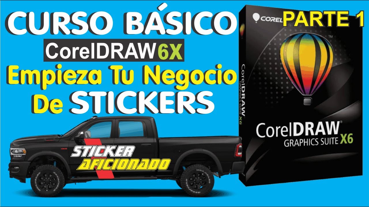 curso de corel draw para hacer stickers - YouTube