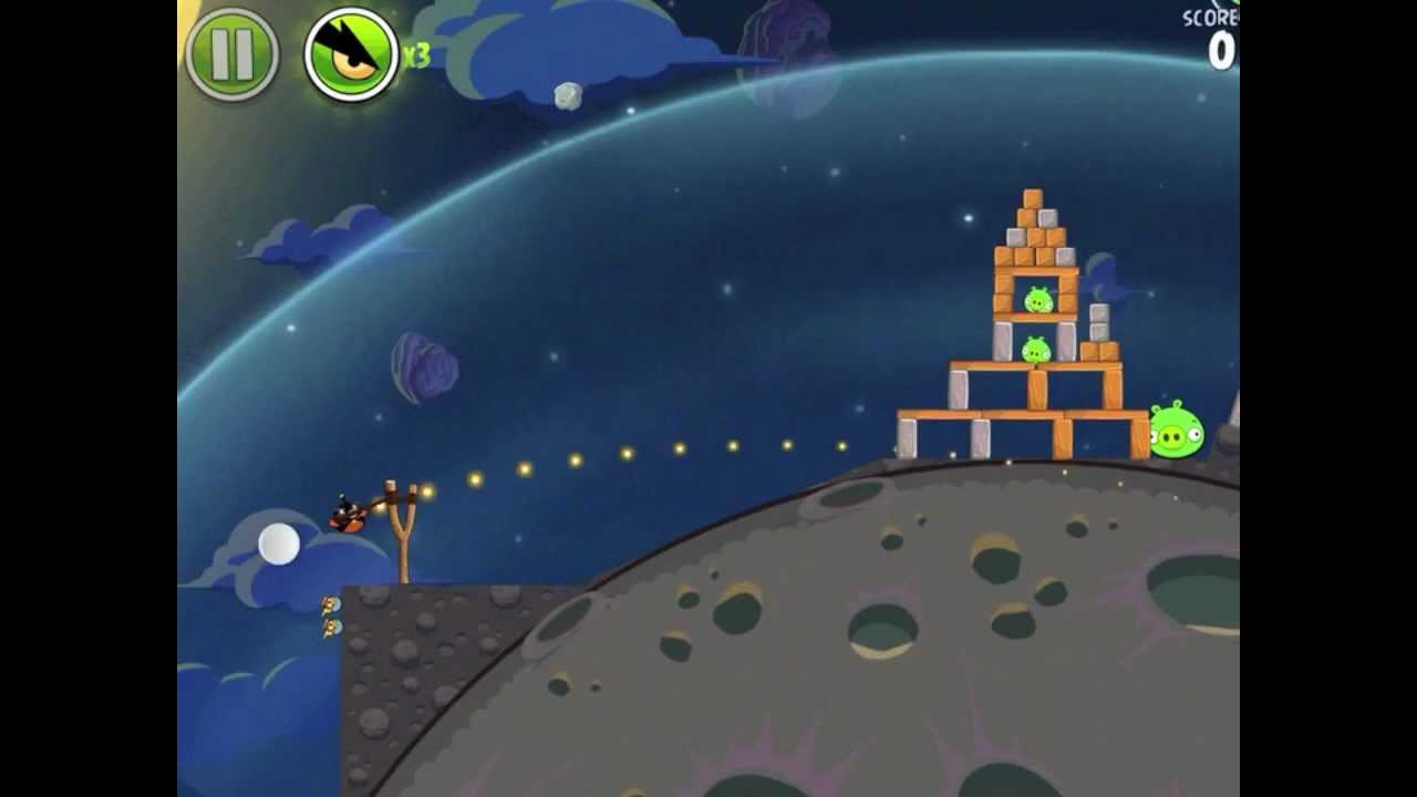 Angry Birds Space Pig Bang 1-19 Walkthrough 3-star - YouTube