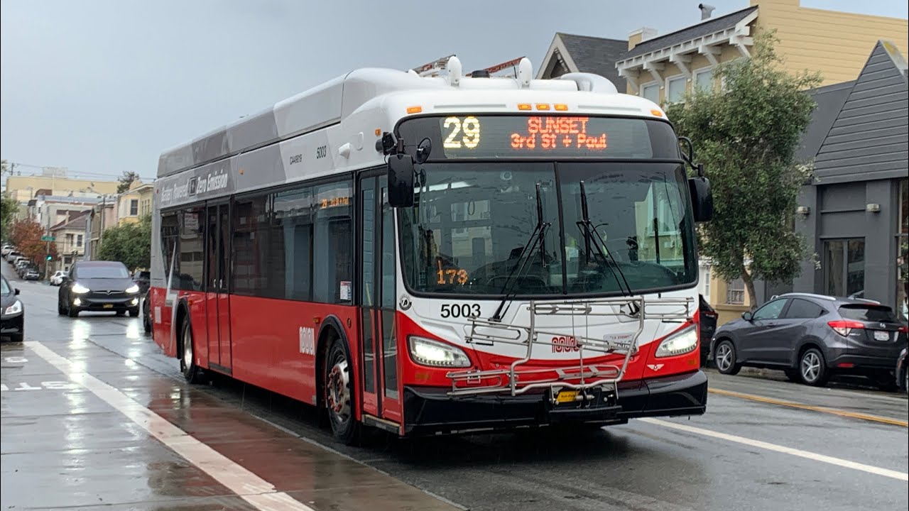 (Short Ride) SF MUNI 2021 New Flyer XE40 #5003 on 29 Sunset - YouTube