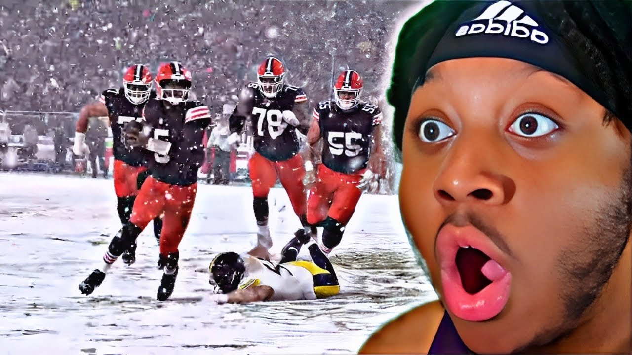 SNOW GAME!!! Ravens fan reacts to Steelers vs Browns Game Highlights ...