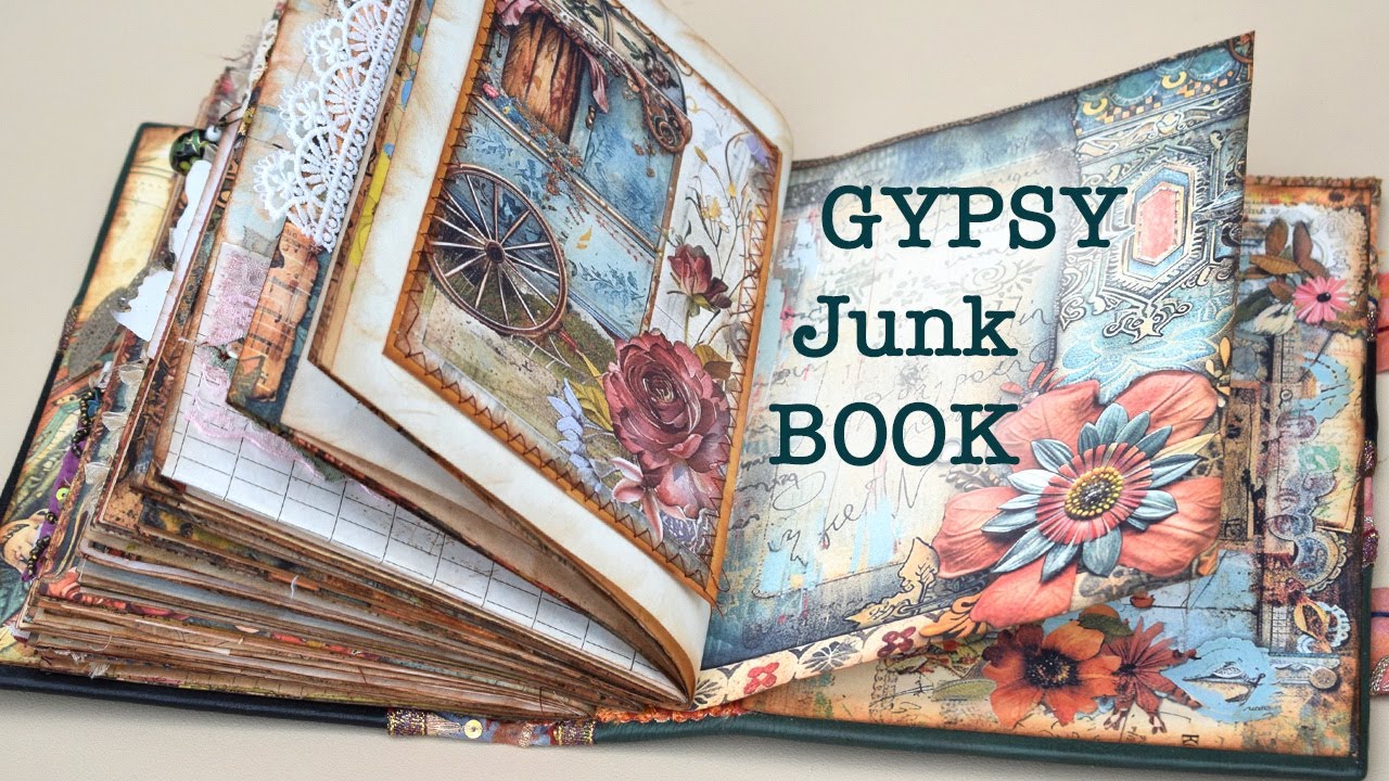 Handmade BOHEMIAN JUNK BOOK - YouTube
