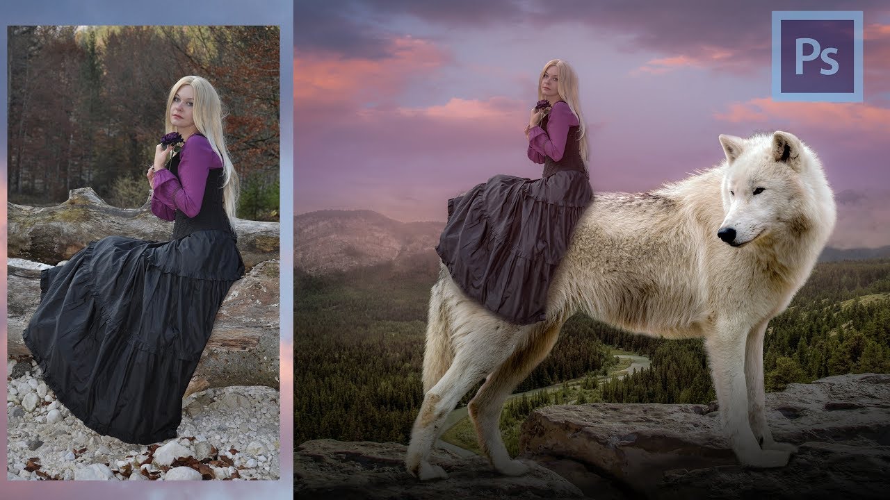 Photoshop Tutorial | " Fantasy Wolf " Amazing Photoshop Manipulation ...