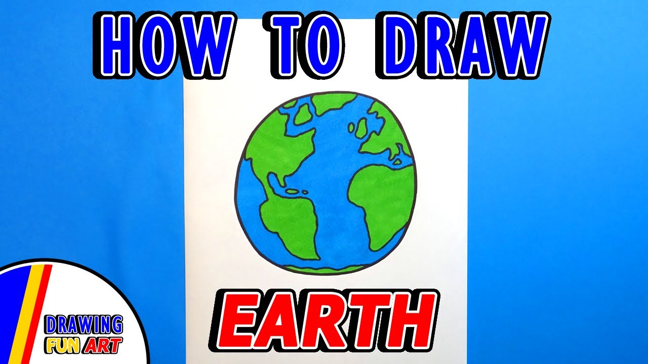 How To Draw Earth - YouTube