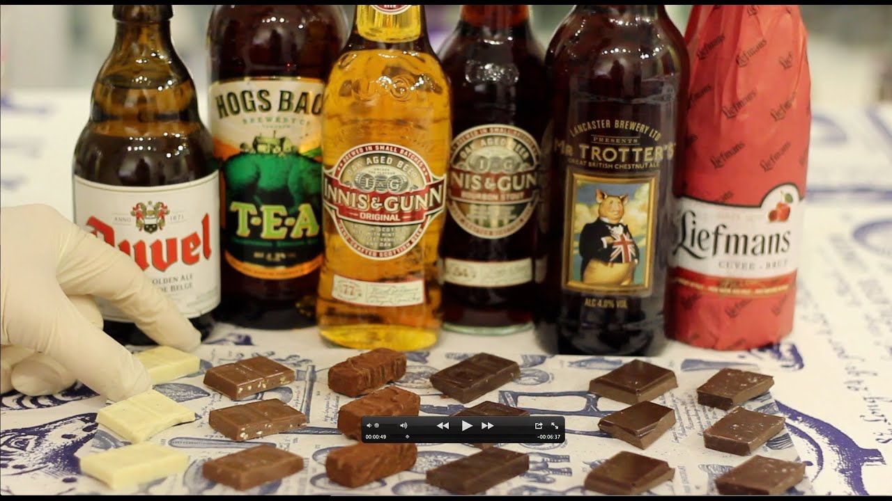 Beer & food: chocolate matching (part I) - YouTube