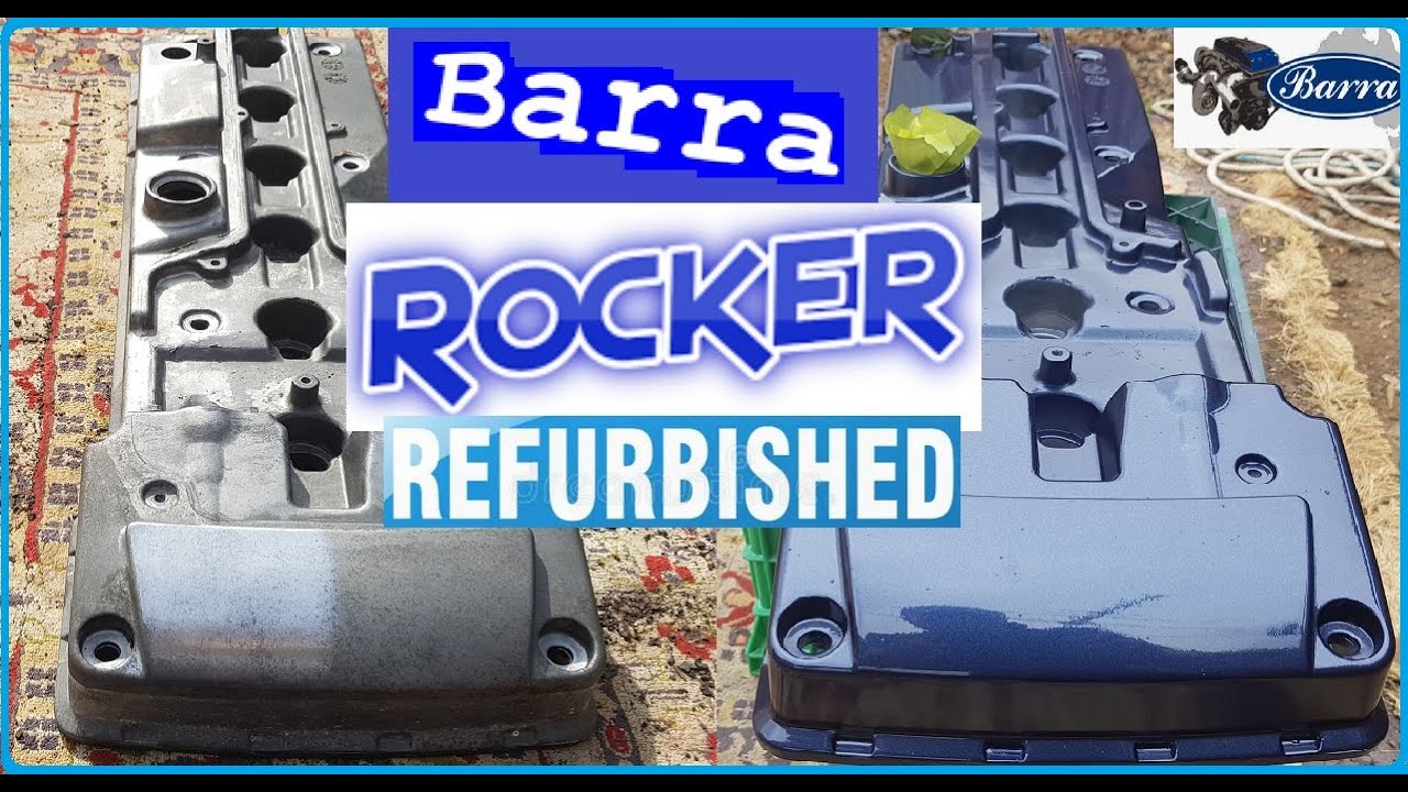 BARRA ENGINE ROCKER COVER RESTORE FG 2010 DEDICATED GAS UTE - YouTube