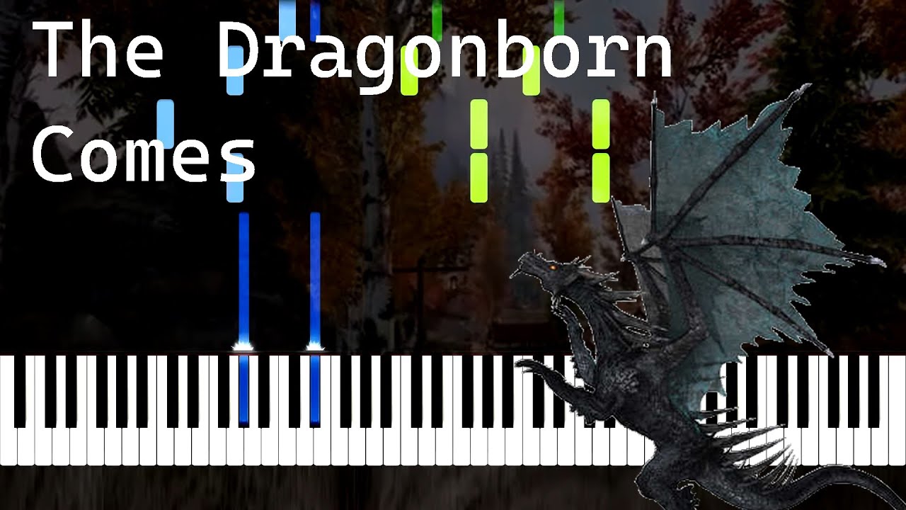 The Dragonborn Comes - Skyrim Piano Tutorial [Nivek.Piano] - YouTube