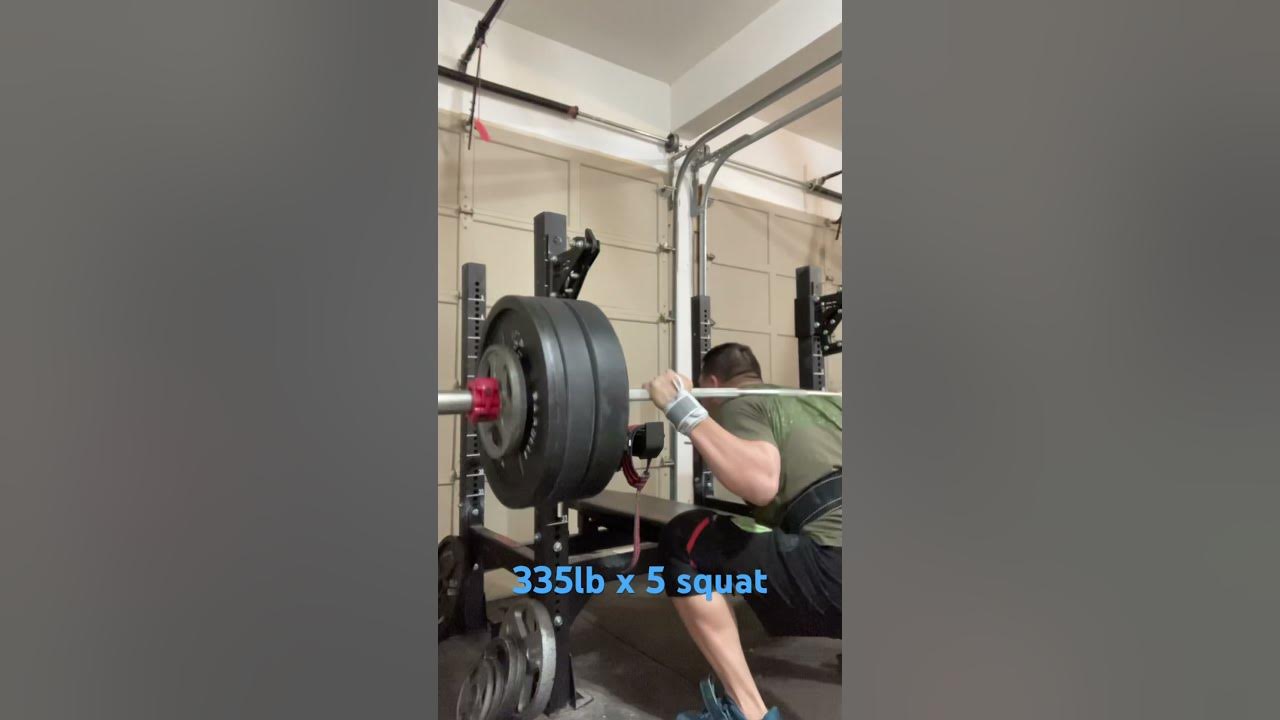 335lb x 5 squat - YouTube