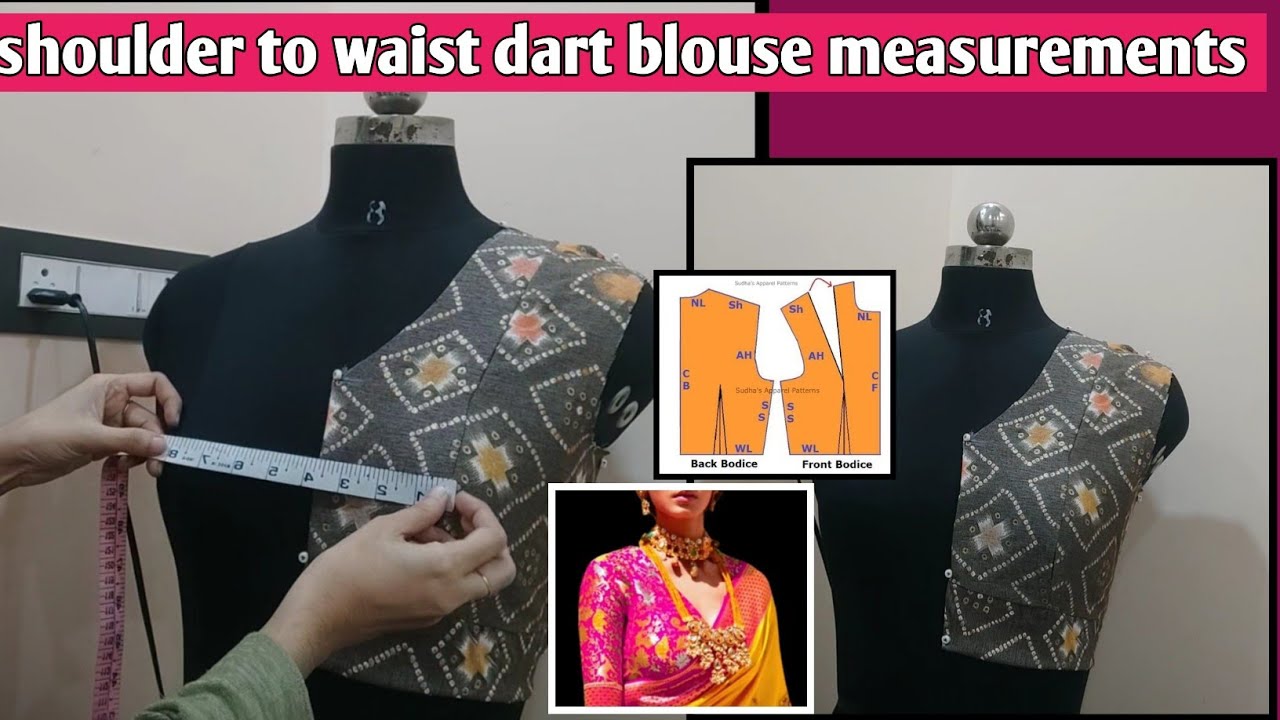 shoulder to waist dart blouse body measurements|shouldertowaist dart ...