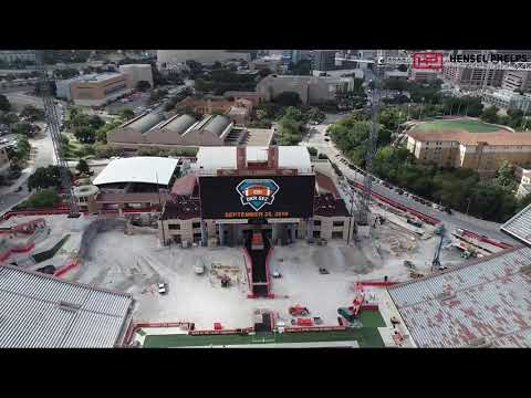 Construction Time-lapse of The UT Austin DKR Texas Memorial Stadium ...