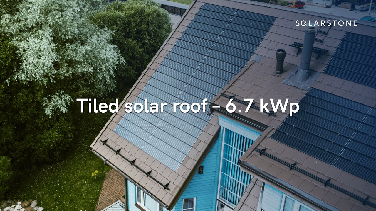 Solarstone solar shingles | solar roof tiles - YouTube