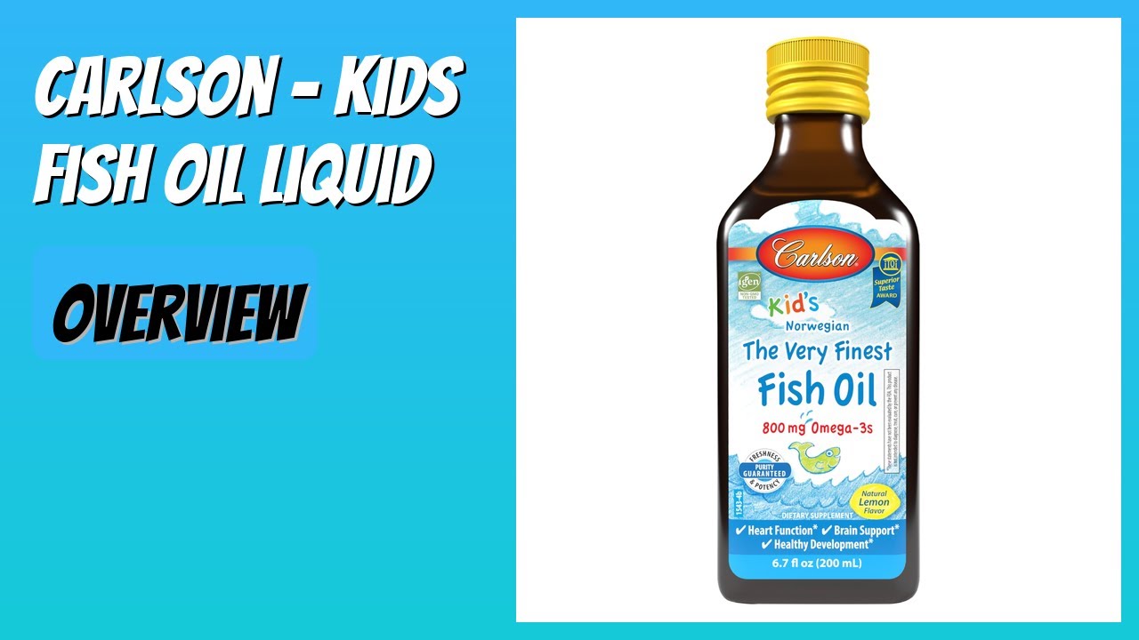 REVIEW (2026): Carlson - Kids Fish Oil Liquid. Features - YouTube