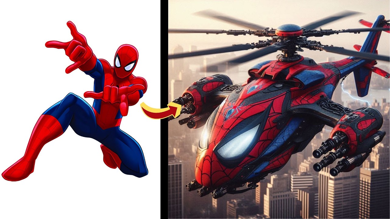AVENGERS BUT SUPER HELICOPTER, FIGHTING JET & DRONE MARVEL AND DC ...
