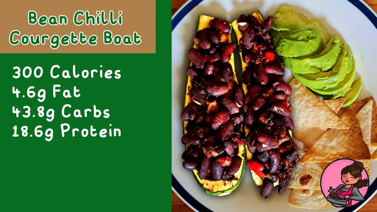 How to make Bean Chilli Courgette Boats! - YouTube