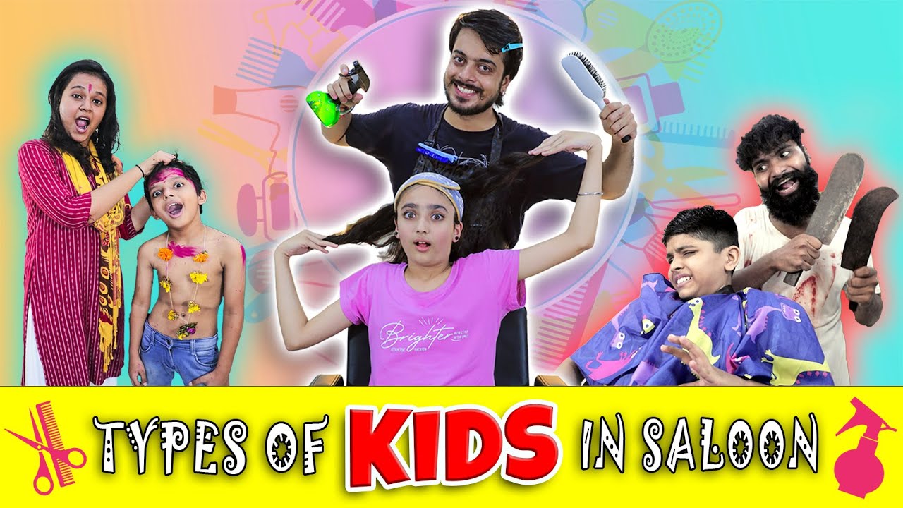 Types Of Kids In Saloon || Prem Bhati - YouTube