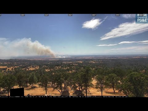 Junes Fire sparks in Butte County amid Red Flag Warning - YouTube