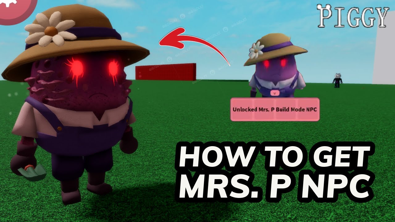 ¡CÓMO CONSEGUIR A LA MRS. P (NPC) EN PIGGY: BUILD MODE! | Roblox - YouTube