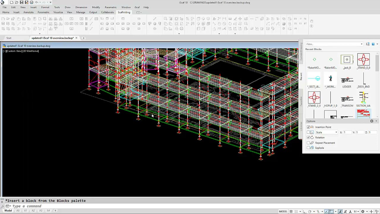 iScaf 10 - Adding Raker Ties and bonus parts to your iScaf 3D drawing ...