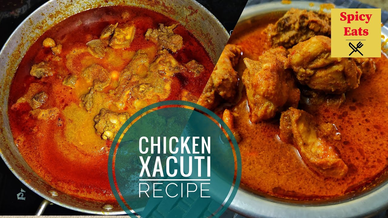 😋🍽️Chicken Xacuti recipe👌🐔I Shagoti I चिकन जाकुटी I Spicy Eats I - YouTube