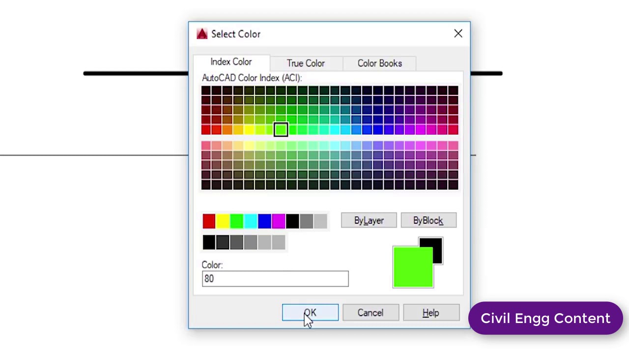 Change Properties of Line Colure, Thickness | Autocad Tutorial | Civil ...