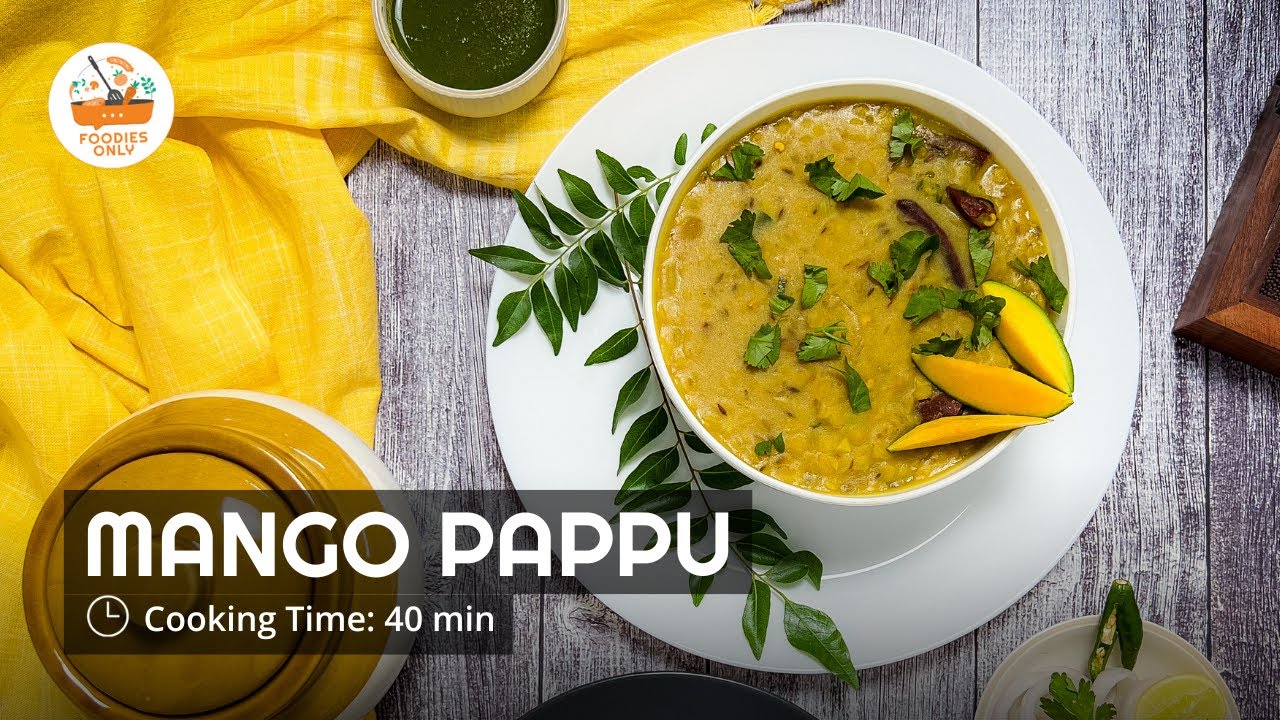 Authentic Andhra Style Mango Pappu Recipe | Mamidikaya Pappu | Foodies ...