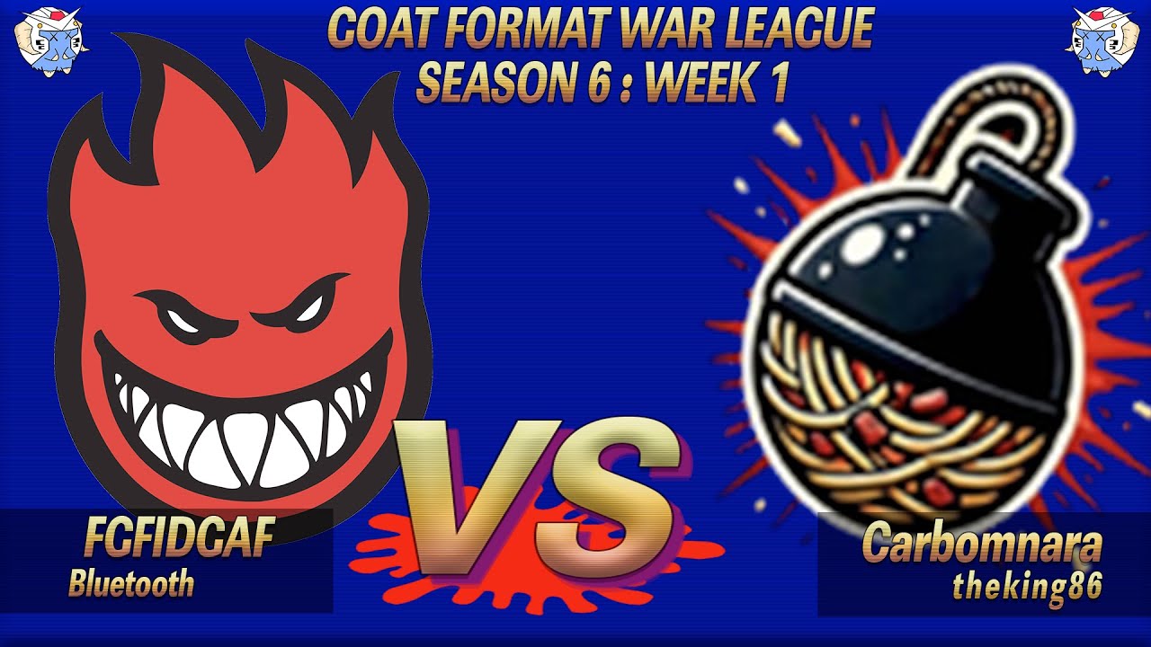 GOAT FORMAT WAR LEAGUE Week 1: Bluetooth (FGFIDGAF) vs. theking86 ...