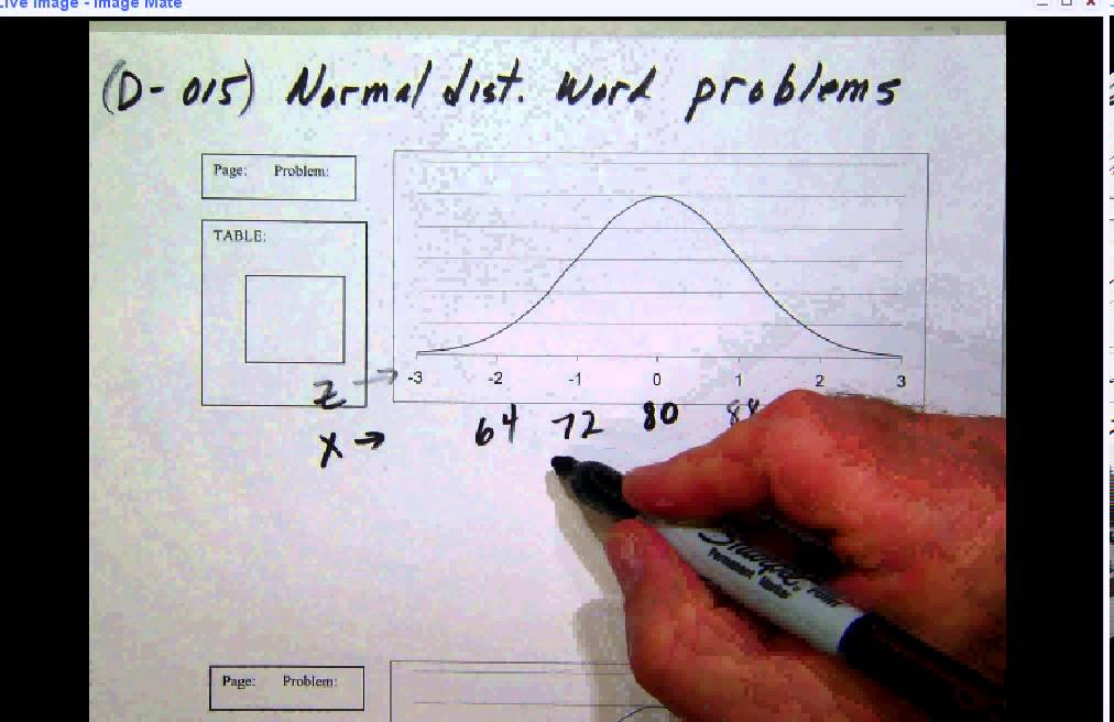 D 015 Normal distribution word problems - YouTube