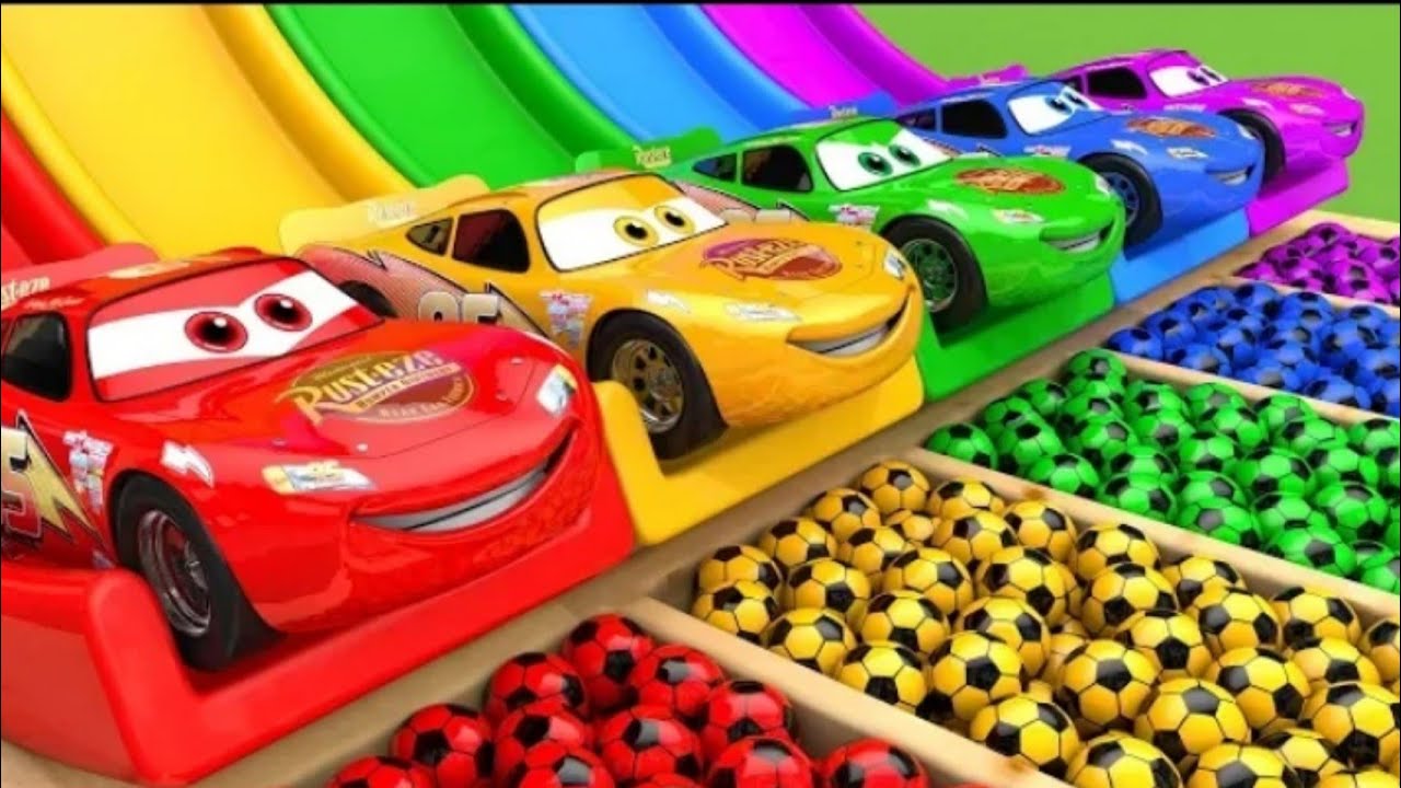 @zorip-nurseryrhymes8686 Mc Queen Car Assembly Surprise Soccer Ball ...