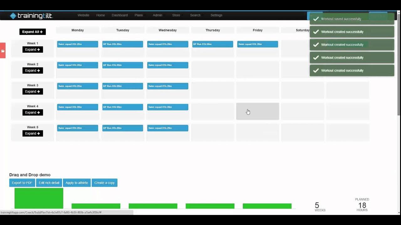 Drag and Drop plan builder - YouTube
