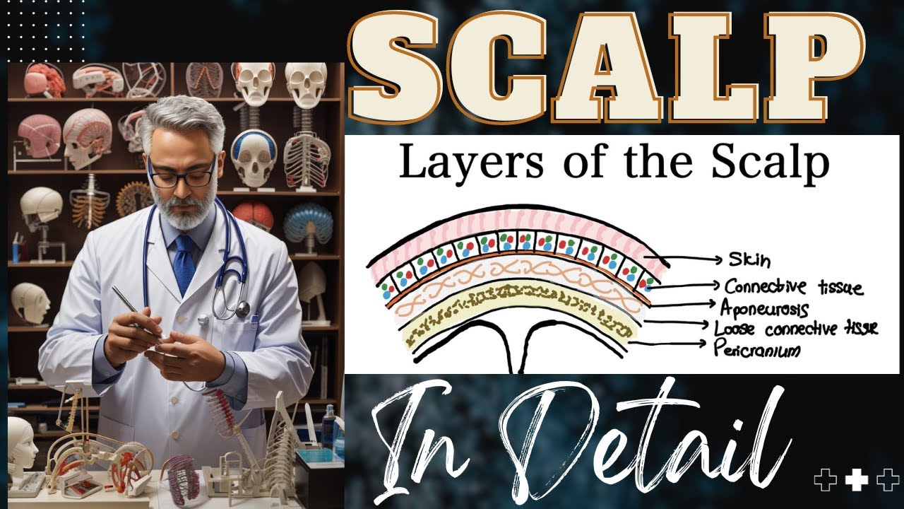Scalp Anatomy || Scalp Layers Anatomy || Layers of Scalp || Anatomy of Scalp || Hindi ...