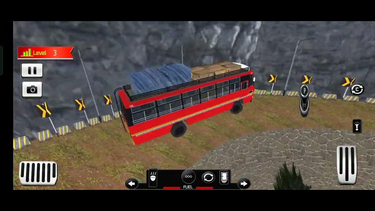 top bus 🚌 simulator game 🎮 level 👉3️⃣ very hard road 🛣️ 🔥🔥🔥🔥 - YouTube