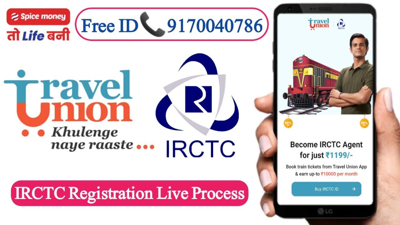 Travel Union app Se IRCTC Registration Kaise kare ! Live Process ...