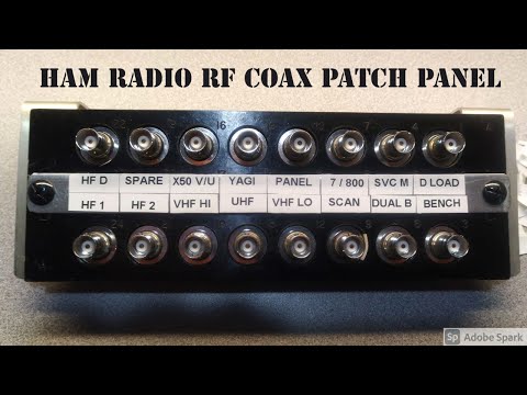 RF coax patch panel for ham radio station - YouTube