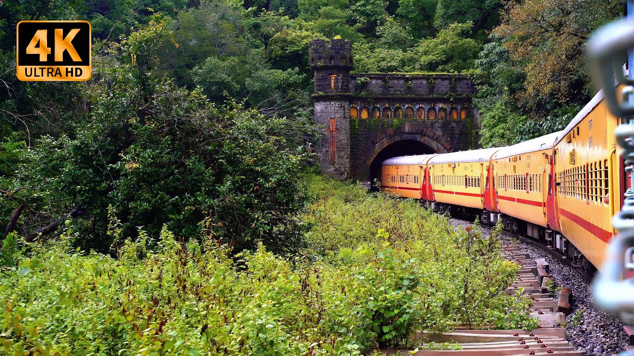 Beautiful Train Journey In India || Covid-19 Special Goa Express Train ...