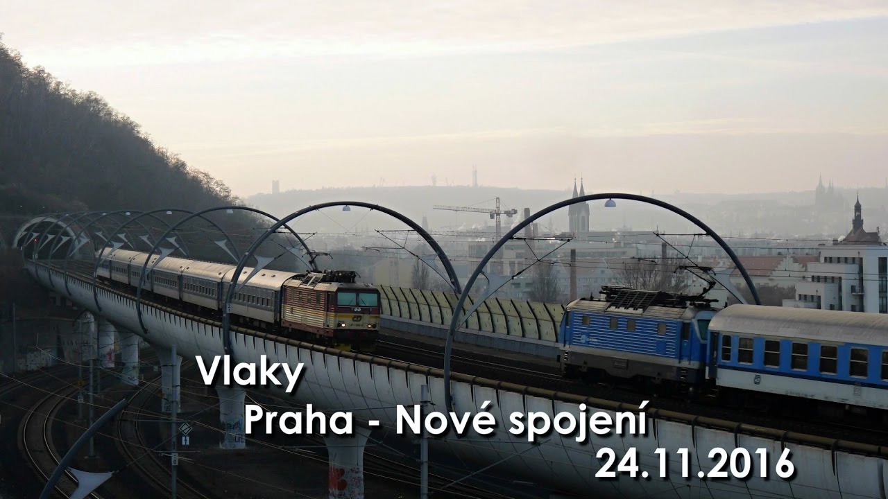 Vlaky Praha Nové spojení - YouTube