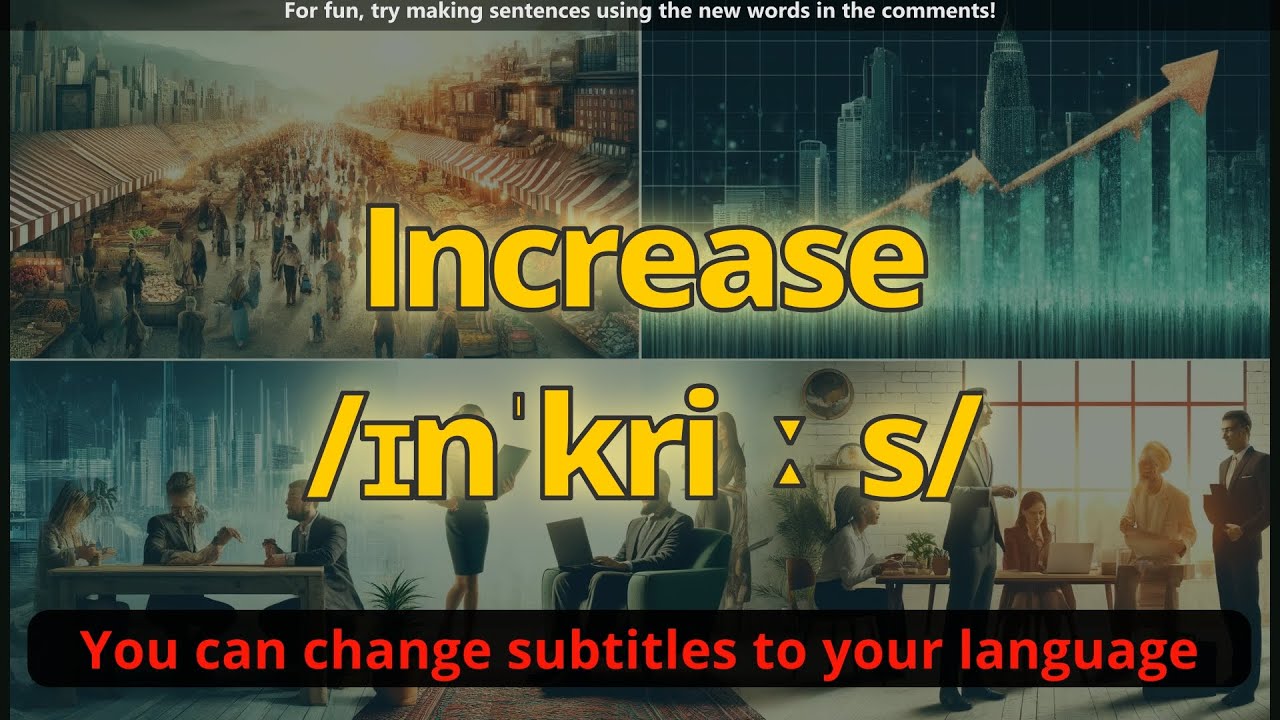 Increase meaning with 5 examples - YouTube