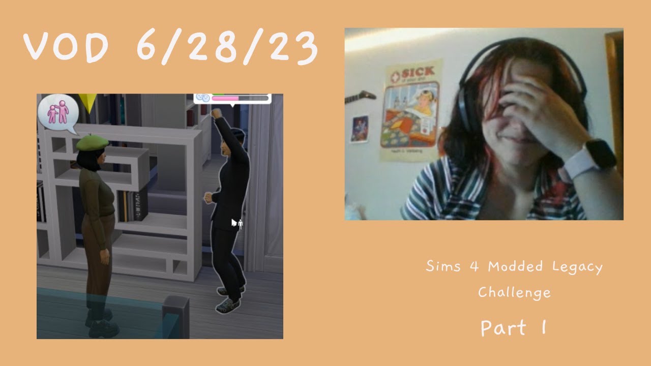 VOD 6-28 - Sims Modded Legacy Challenge Pt 1 - YouTube