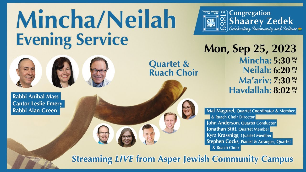 Yom Kippur// 2023/5784 // Mincha/Neilah - YouTube