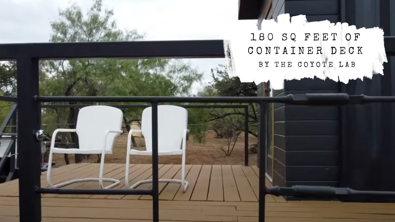 Deck on Top of Shipping Container Build - YouTube