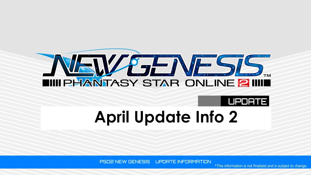 PSO2 NEW GENESIS April 2023 Update 2 Introduction Video - YouTube