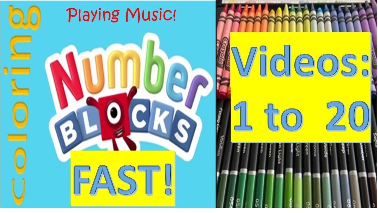 Number Blocks 1 to 20! Compilation of all the Number Block Videos so ...