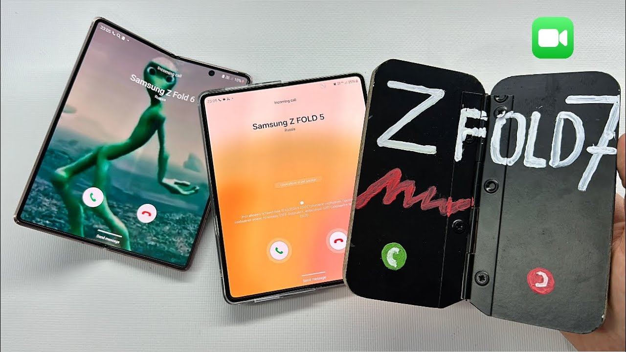 Z FOLD7 ??? Incoming call Samsung Z fold3 vs Z Fold2 - YouTube