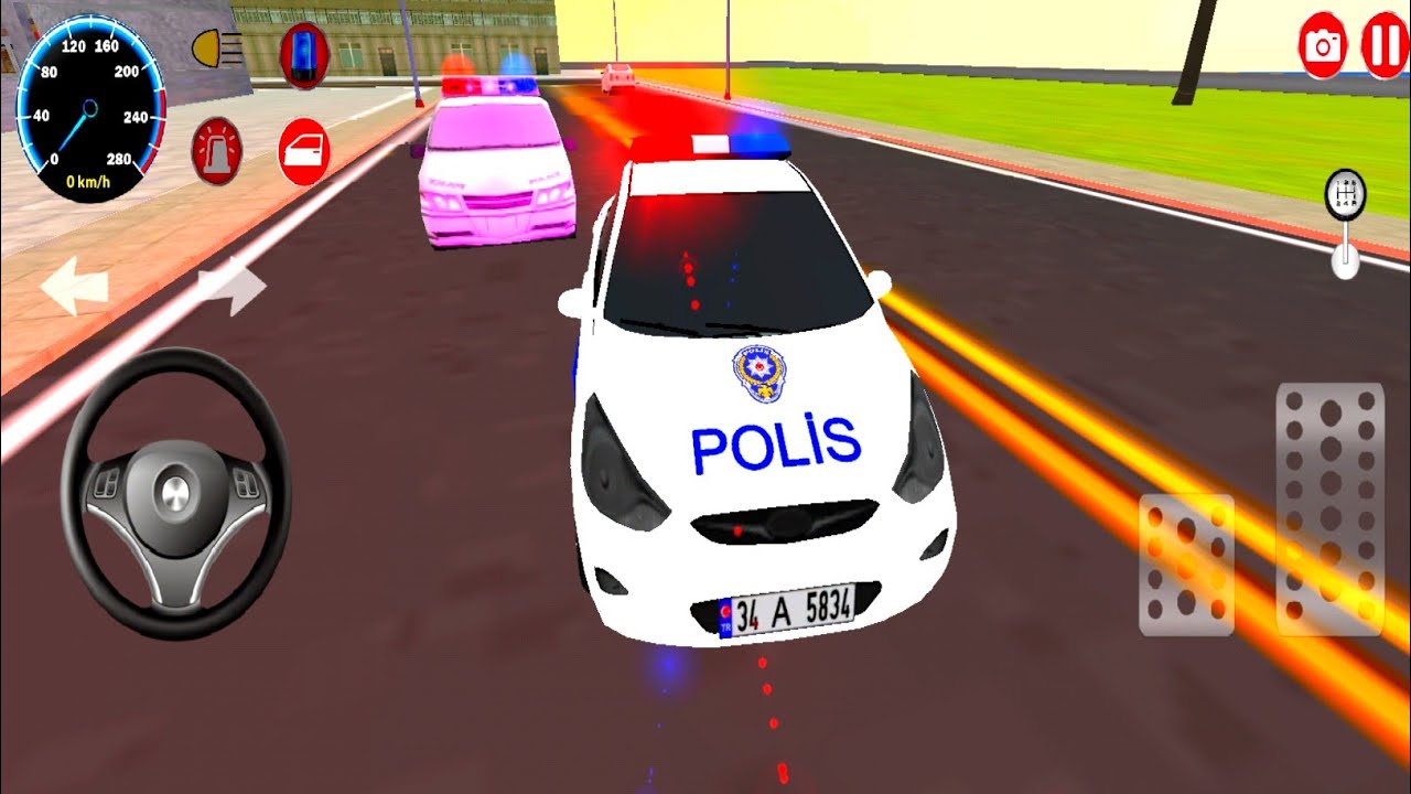 Polis car chasing gameplay | Car gameplay | Android gameplay ...