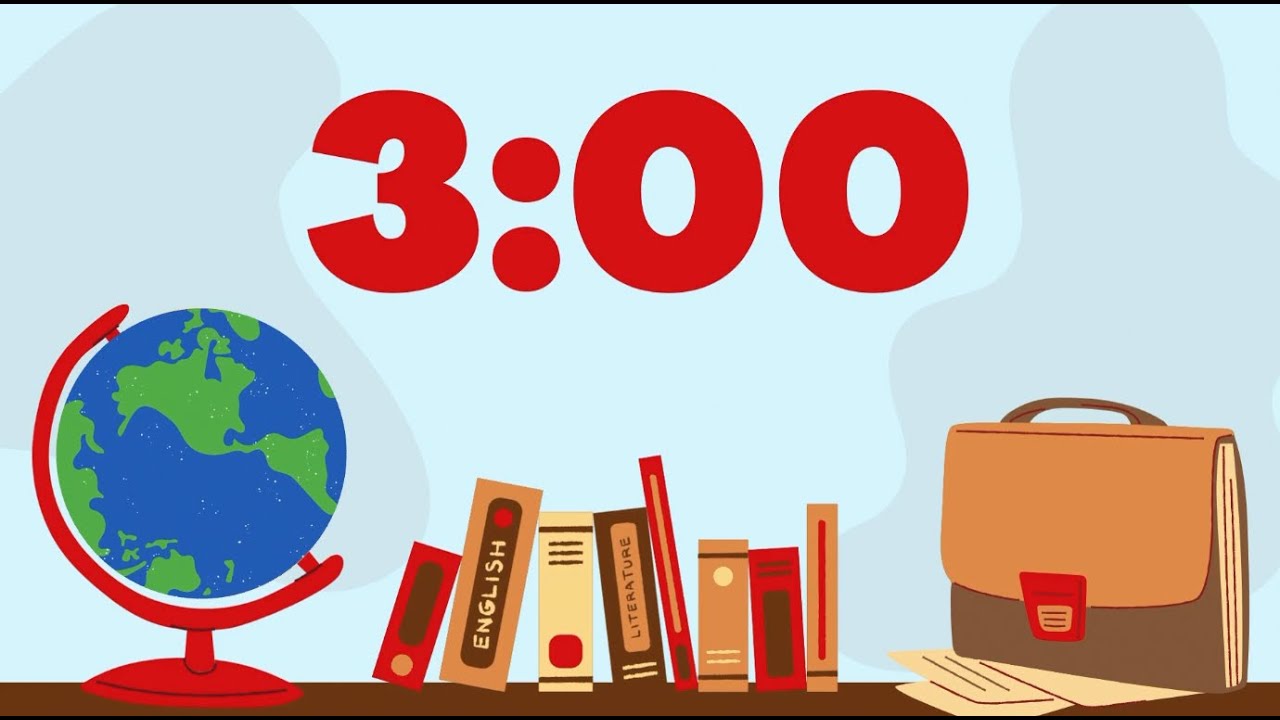 🌎 3-Minute Classroom Timer (No Music) - Rings When Time’s Up! 🔔 - YouTube