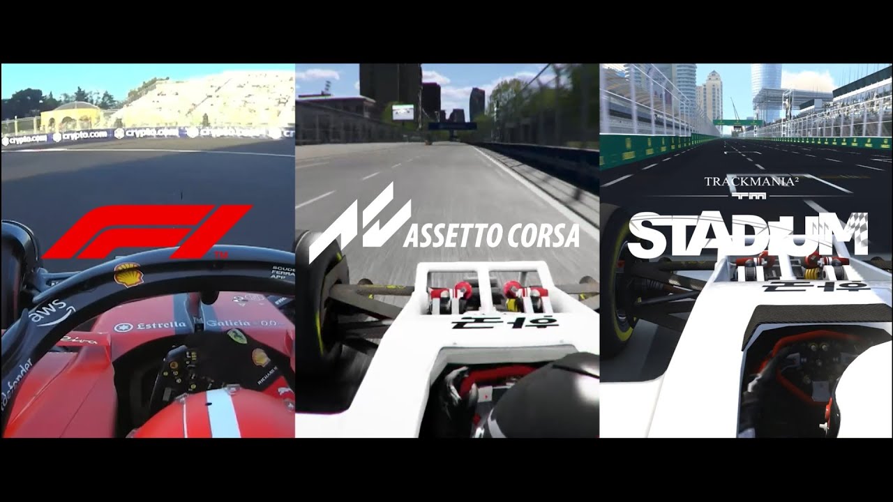 Real Life vs Simulation vs Arcade @ Baku - YouTube