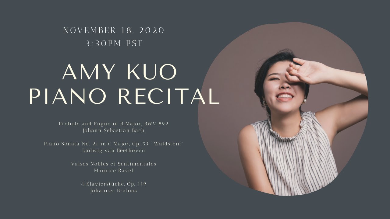 Amy Kuo Piano Recital 2020 - YouTube