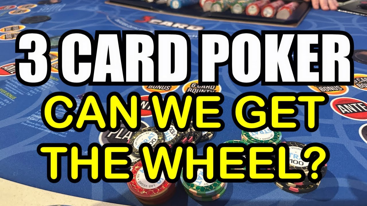 3 CARD POKER in LAS VEGAS! Can we get that $152,000 Progressive Bonus ...