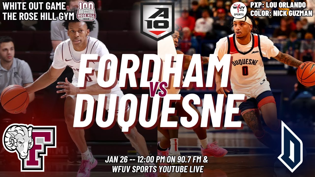 White Out Game: Fordham Men's Basketball vs Duquesne | WFUV Sports ...