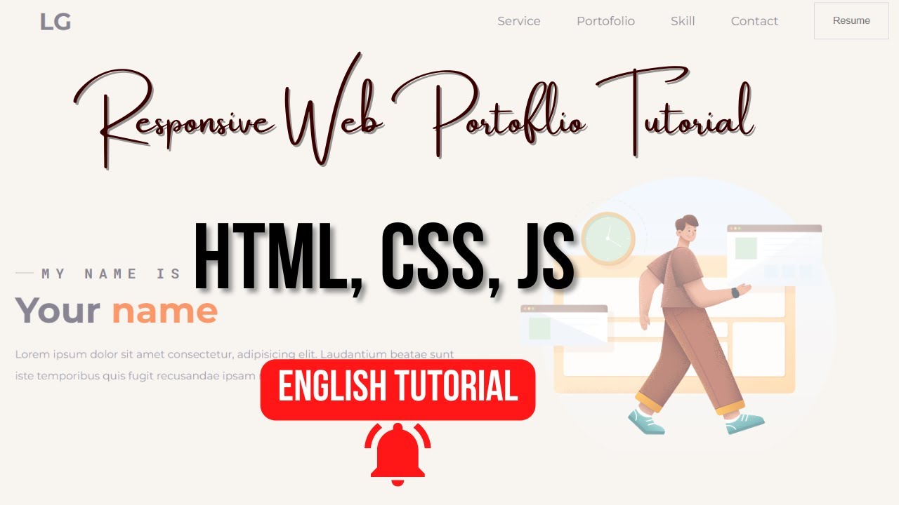 Web Portofolio Using Html Css And Javascript With Responsive Style 8440