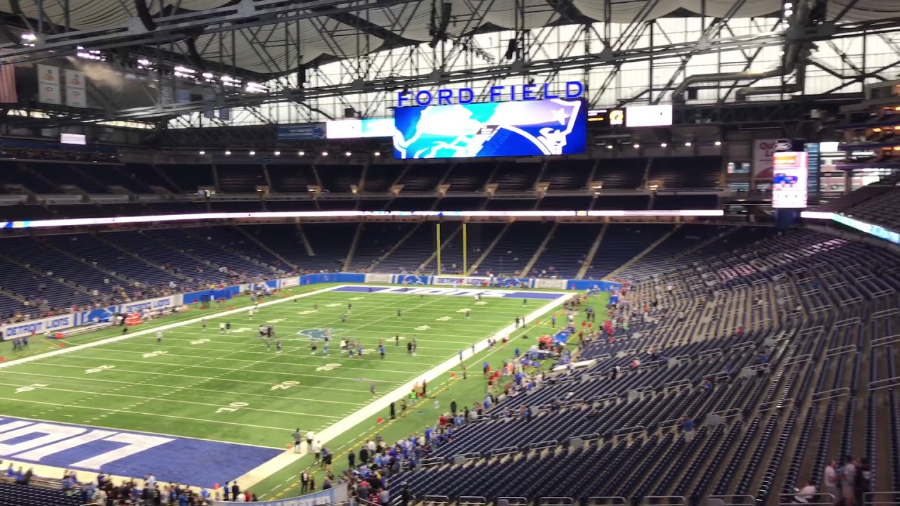 Ford Field New scoreboard - YouTube